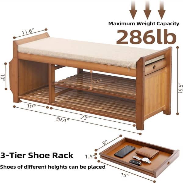 2 Tier Shoe Bench - Bed Bath & Beyond - 39995264