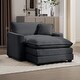 Ergonomic Deep Single Seat Sofa Upholstered Reading Armchair With ...