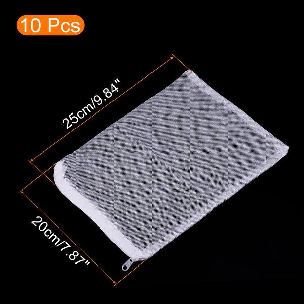 Aquarium Filter Media Bags 25x20cm 10 Pack Fish Tank Bags with Zipper ...