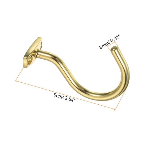 Bridge Stick and Ball Rack Hooks Snooker Table Pool Cue Racks Hook Gold ...