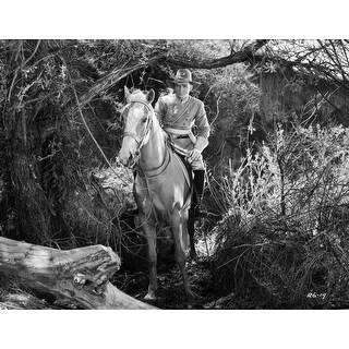 Roy Rogers Riding a Horse in Forest Ranger Outfit Photo Print - Bed ...