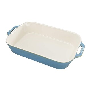 Ceramics Rectangular Baking Dish, 13x9-inch, Rustic Turquoise - Bed ...
