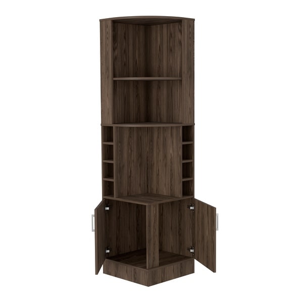 Tuhome syrah corner bar cabinet store