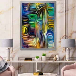 Designart "Colour Fusion VI" Modern Framed Art Print - Bed Bath ...