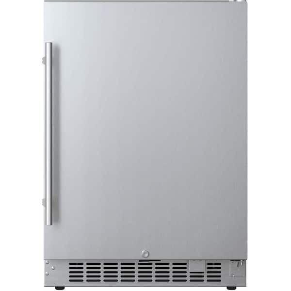 EdgeStar 24 Inch Wide 142 Can Built-In Beverage Cooler with Stainless ...
