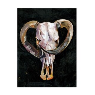 Jennifer Paxton Parker 'Horned Skull II' Canvas Art - Bed Bath & Beyond ...