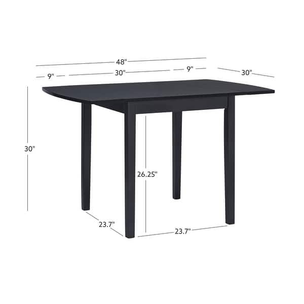 Piedmonth Solid Wood Square Drop Leaf Dining Table - Bed Bath & Beyond ...