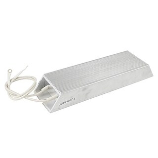 300W 400 Ohm Aluminum Housed Wirewound Braking Resistor - Silver Tone ...