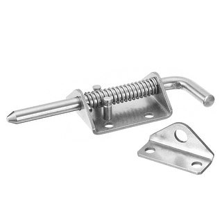 10x135mm Stainless Steel Spring Loaded Gate Latch Pin with Keeper ...