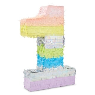 Large Number 1 Pinata for Girl's 1st Birthday Party Decorations ...