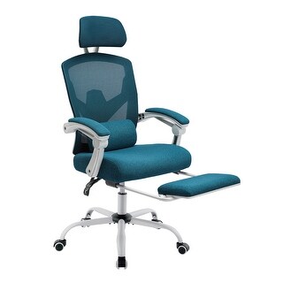 Mesh High Back Ergonomic Office Chair Lumbar Support Pillow Computer ...