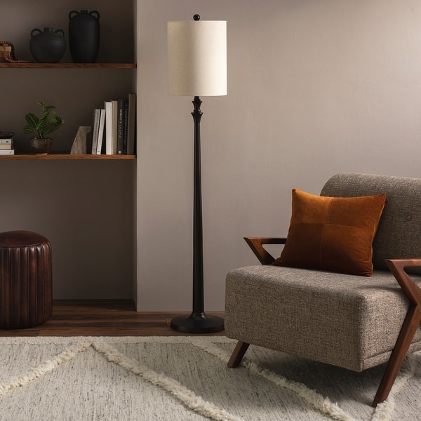 Drake Traditional Bronze Floor Lamp - 64"H x 12"W x 12"D - Bed Bath ...