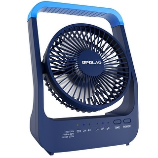 Portable USB Rechargeable Battery Operated Fan,Timer Off Desk Fan - Bed ...