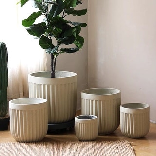 RusticReach Nordic Vertical Stripe Flower Pot - Bed Bath & Beyond ...