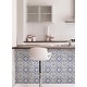 WallPops Ada Blue Embossed Peel and Stick Backsplash Tiles - Bed Bath ...