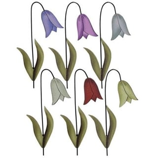 6/Set Hanging Tulips Ornaments - 2.5" wide by .25" deep by 3.5" high ...