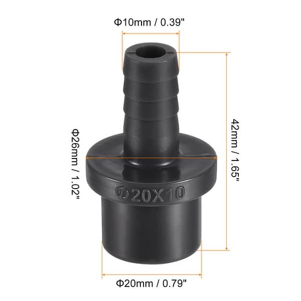 PVC Pipe Fittings Barbed Spigot Straight Hose Connector - Bed Bath ...