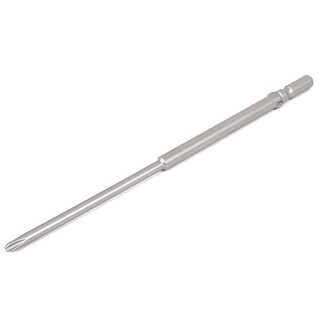 Round Shank PH2 Magnetic Phillips Head Screwdriver Bit Gray 150mm Long ...