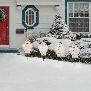 12" Rudolph Pre-Lit PVC Pathway Markers 4 count Bumbles - Multi - Bed ...