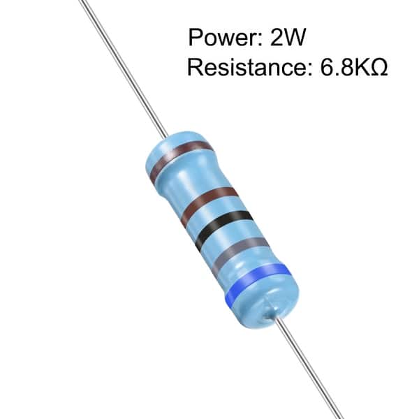 100pcs Metal Film Resistors 6.8K Ohm 2W 1%Tolerances 5 Color Bands ...