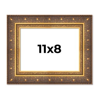 11x8 Frame Gold Real Wood Picture Frame - Bed Bath & Beyond - 38035081
