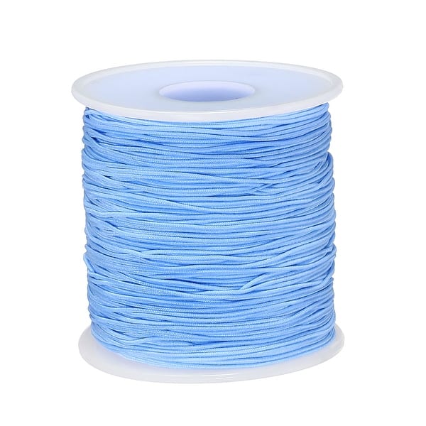 Elastic Cord Stretchy String 0.8mm 109 Yards Light Blue for Crafts ...