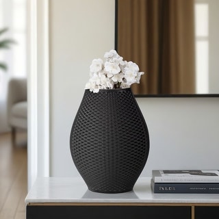 Sagebrook Home Fernando 3D Printed Stoneware Vase for Elegant Home ...