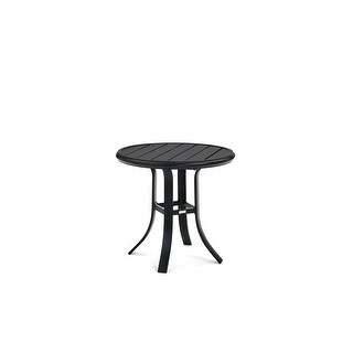 Slat Top 23" Round Side Table - Bed Bath & Beyond - 38001198