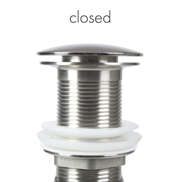 Pop Up Drain assembly with Cap without Overflow For Vessel Sinks - On ...