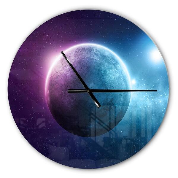 planet wall clock