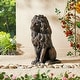 Glitzhome MGO Vintage Sitting & Lying Lion Guardian Garden Statue Porch ...