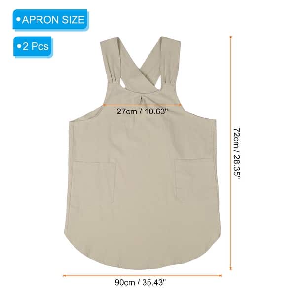 bib apron cross back