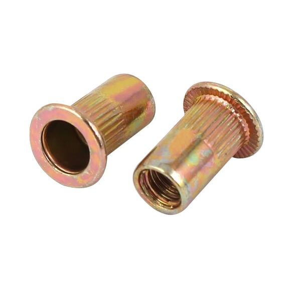 M4 Carbon Steel Threaded Blind Rivet Nuts Open Ended Nutserts 25 Pcs ...