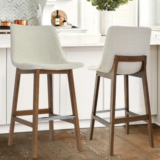 Contemporary Upholstered Counter Height Stools (Set of 2) - Bed Bath ...
