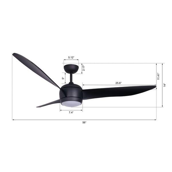 Lucci Air Nordic 56-inch Ceiling Fan with LED Light Kit - Bed Bath ...
