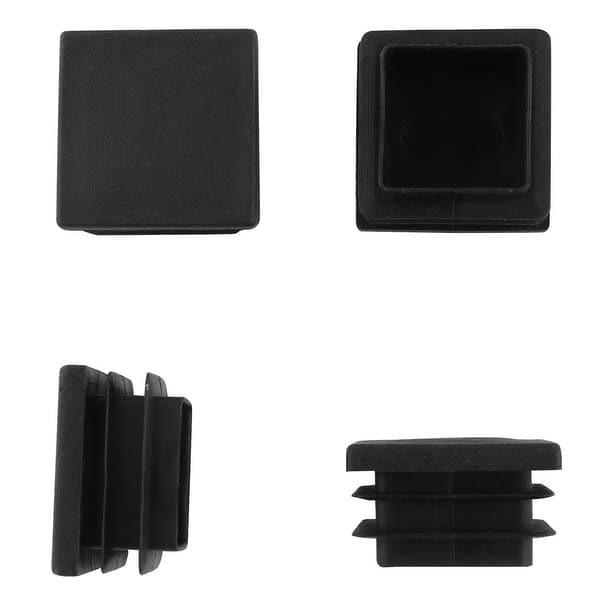 30mm x 30mm Home Furniture Fittings Plastic Square Tube Inserts 5 Pcs ...