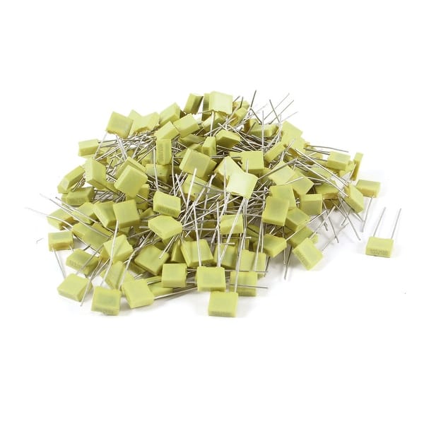 200 Pcs 100V 0.01uF 10NF Radial Lead Box Type Film Correction ...