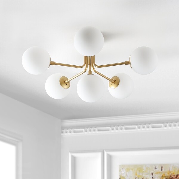 1-Light Modern Semi-Flush Mount Ceiling Light for Small Room - On Sale ...