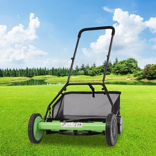 Cylinder Lawnmower Push Reel Lawn Mower with Grass Catcher - Bed Bath ...