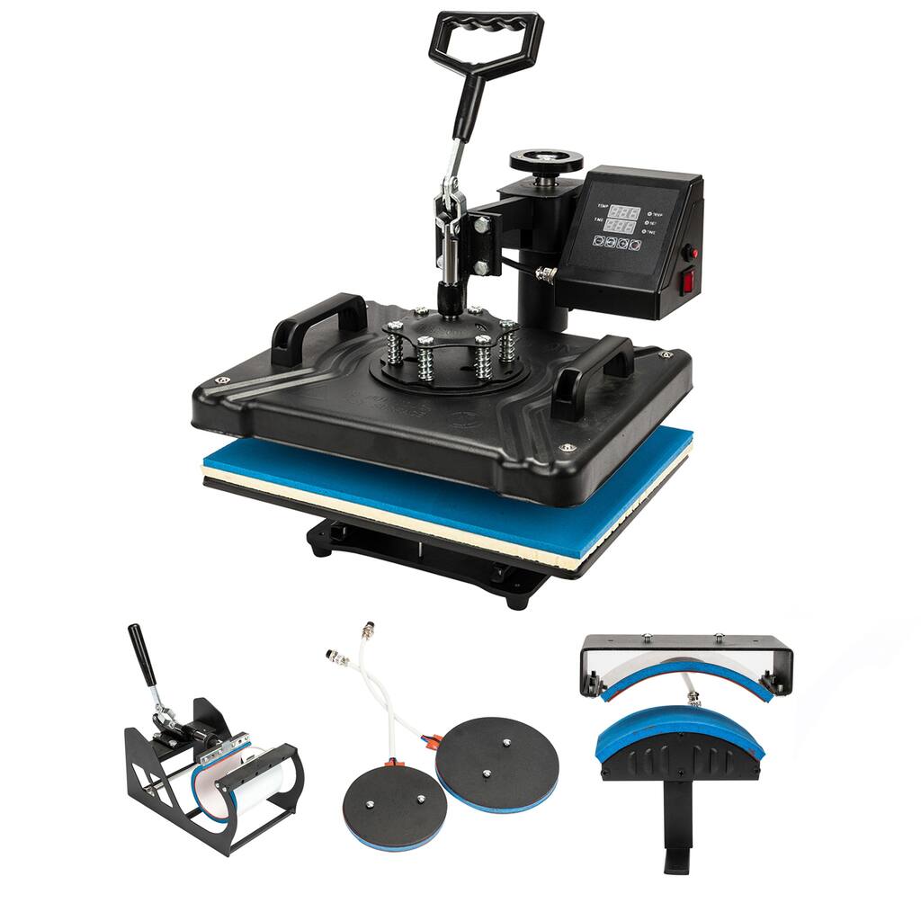 5 in 1 Digital Heat Press Transfer Sublimation Machine - 12" x 15 ...