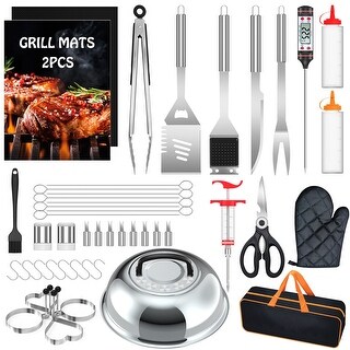 46-Pack Grill Pan Accessory Set Grill Tool Set - N/A - Bed Bath ...