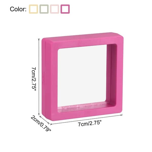 Floating Frame Display Holders Stand 3D Jewelry Display Case with Base ...