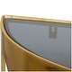 Gold Aluminum Metal Drip Console Table with Melting Designed Legs and ...