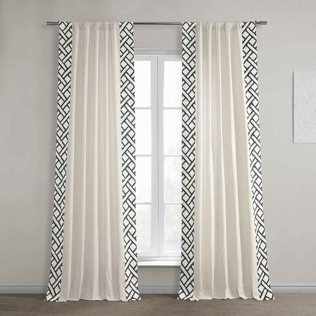 Exclusive Fabrics Urban Borders Grommet Vertical Colorblock Cotton ...