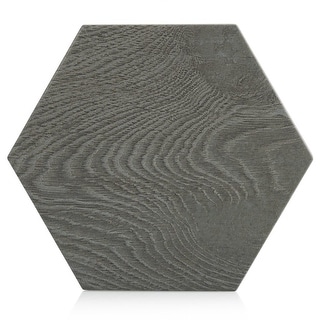 Industry Tile 8x10 Woodside Hexagon Porcelain Grafito Floor/Wall Tile ...