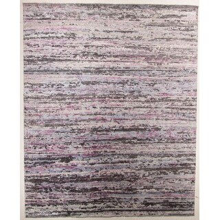 Rustic Silver Area Rug - 8' 1'' X 9' 11'' - 8' 1'' X 9' 11'' - Bed Bath ...