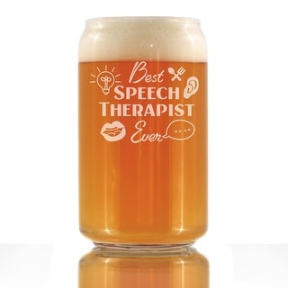 Best Speech Therapist - Beer Can Pint Glass - Speech Therapy Gifts - 16 ...
