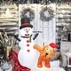 Christmas Decorations 4 FT Inflatable Snowman Peeing Dog Holiday ...
