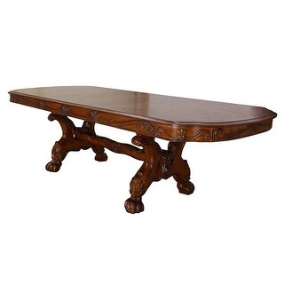 Dresden Cherry Oak Finish Dining Table,Not Included Chairs - Bed Bath ...