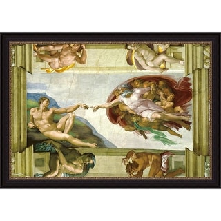 Sistine Chapel Ceiling: Creation of Adam by Michelangelo Buonarroti ...